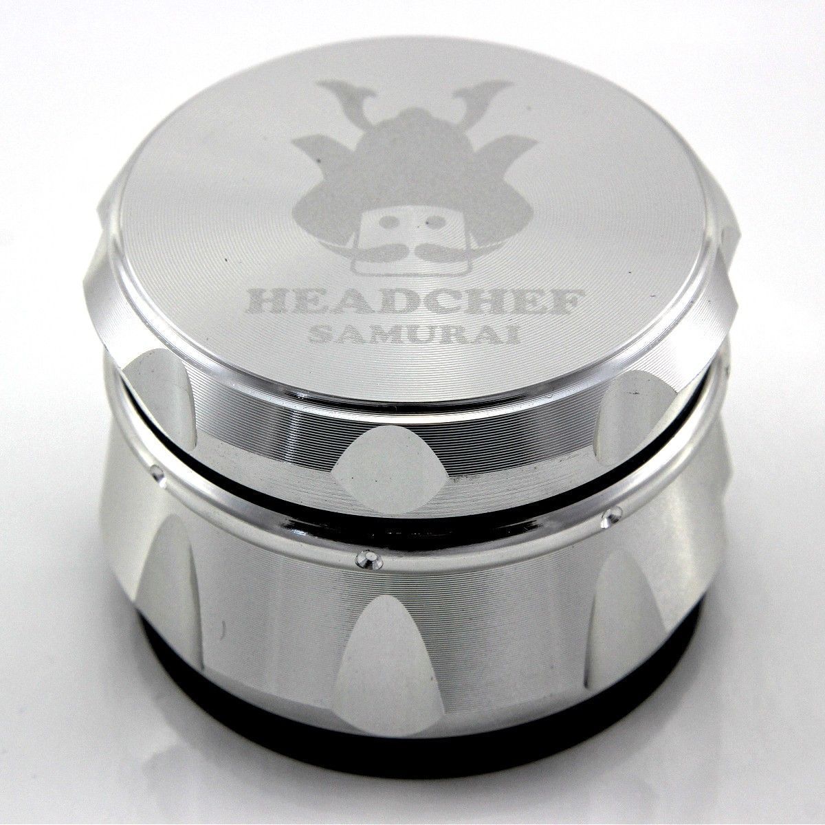 Headshop - HEADCHEF SAMURAI GRINDER 4 PART 55MM SILVER